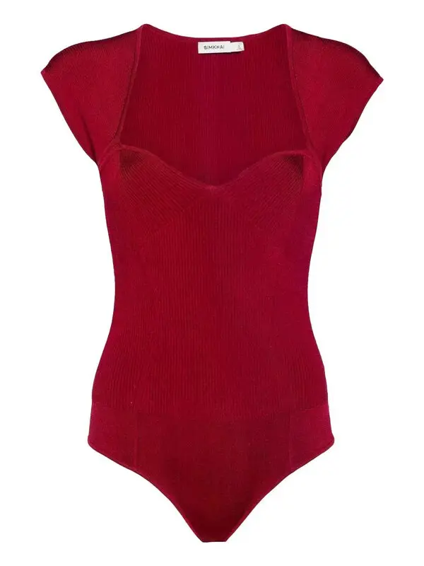 Simkhai Barbara Bodysuit - Red