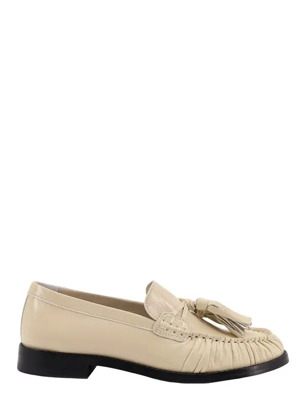 ALOHAS Marietta Leather Loafers - White