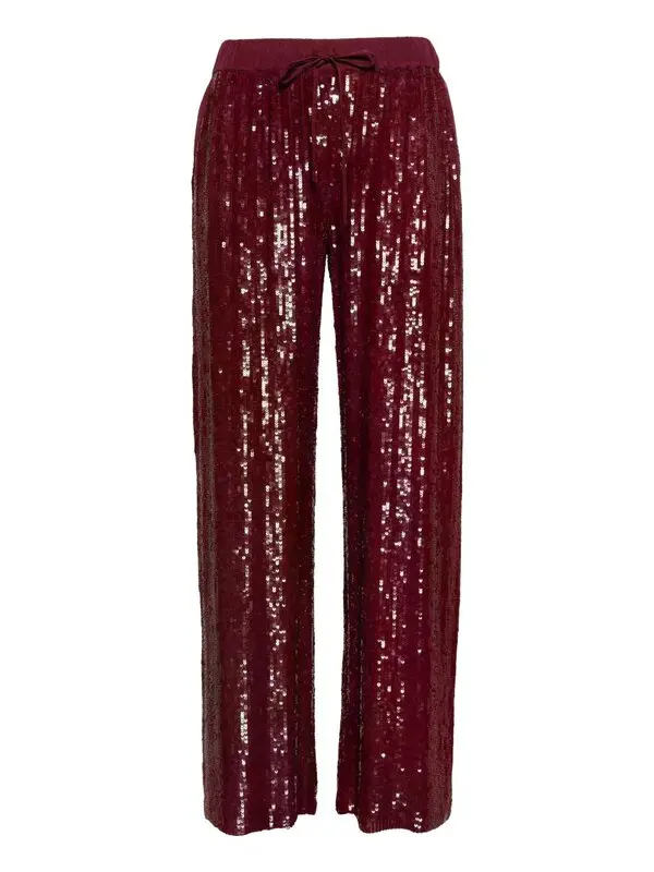 P.a.r.o.s.h Glare Sequinned Trousers - Red