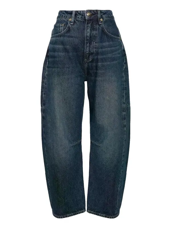 Rag & Bone Charlie Ankle Barrel-leg Jeans - Blue