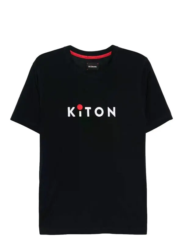 Kiton Embroidered T-shirt - Blue