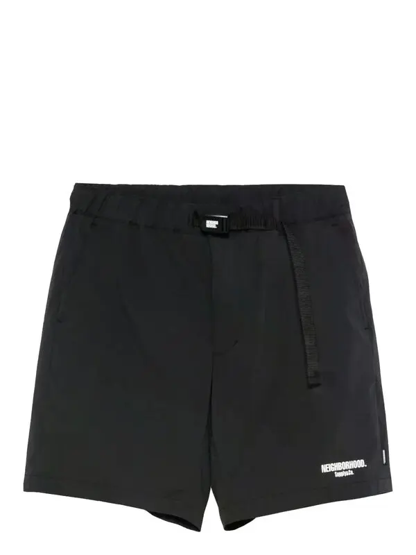 NEIGHBORHOOD Logo-print Thigh-length Shorts - Black