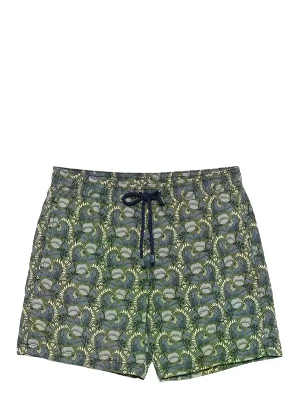 FIORIO MILANO Floral-print Swim Shorts - Green