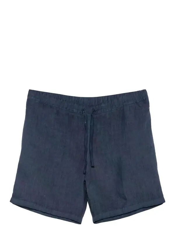 120% Lino Linen Shorts - Blue