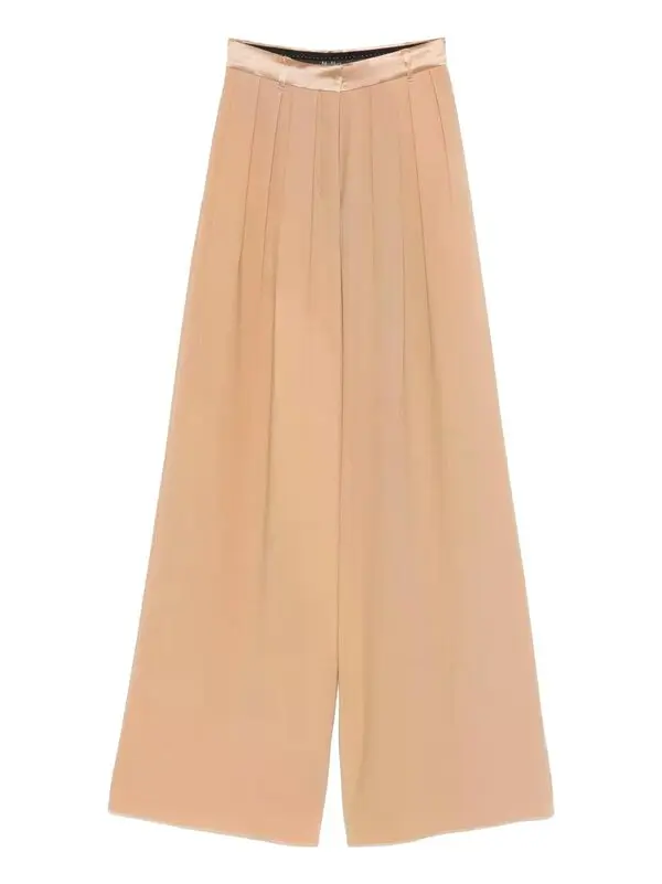 Max Mara High-waisted Wide Leg Trousers - Brown