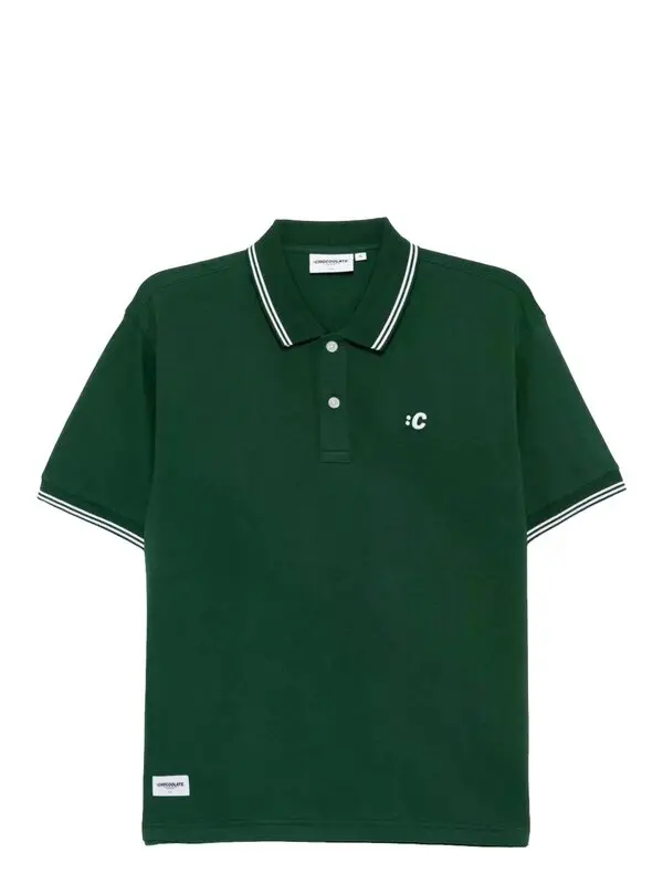 CHOCOOLATE Logo-embroidered Polo Shirt - Green