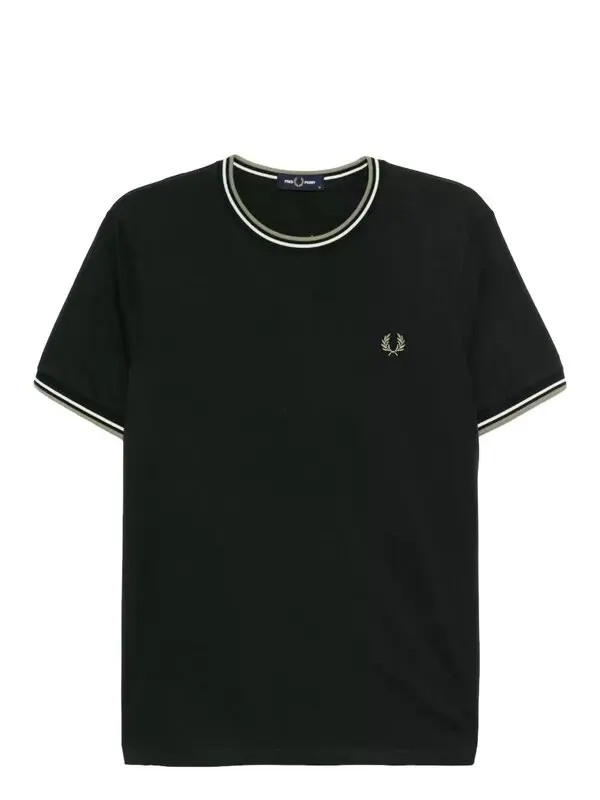 Fred Perry Logo-embroidered T-shirt - Green