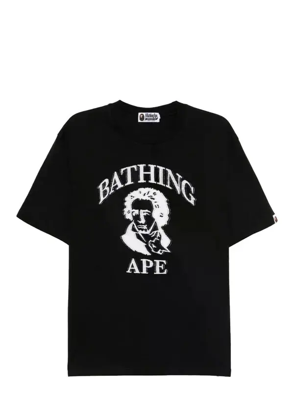 A BATHING APE Beethoven Graphic T-shirt - Black