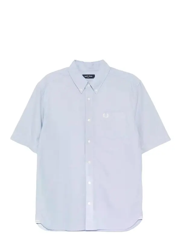Fred Perry Logo-embroidered Shirt - Blue