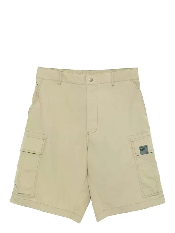 Izzue Logo-patch Shorts - Neutrals