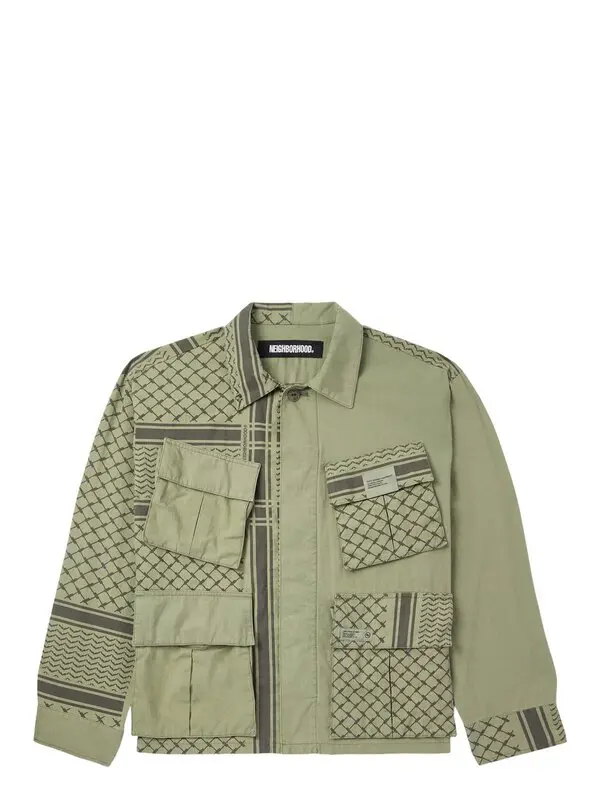 NEIGHBORHOOD Printed Cotton-ripstop Fatigue Jacket - Green