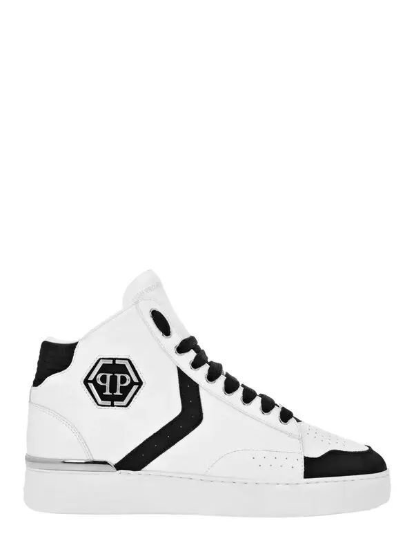 Philipp Plein Hexagon Hi-top Sneakers - White