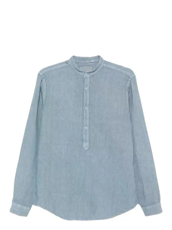 COSTUMEIN Button-collar Shirt - Blue