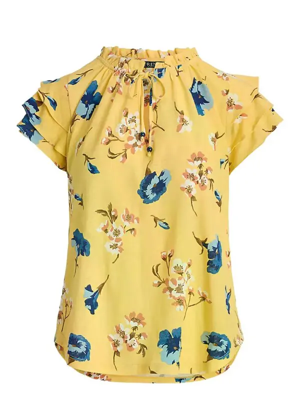 Ralph Lauren Floral-print Blouse - Yellow