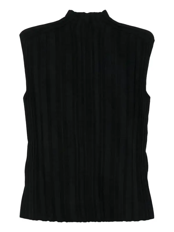 Issey Miyake Pleated T-shirt - Black