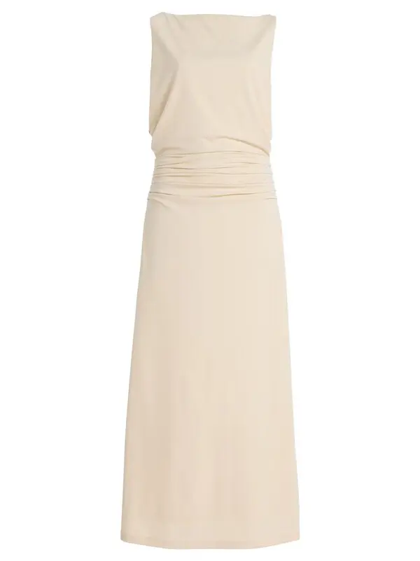Significant Other Shelby Ruched Jersey Maxi Dress - Ivory
