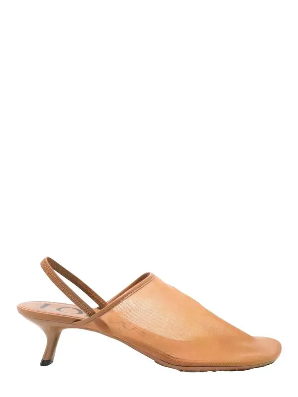 Loewe 50mm Petal Pumps - Brown