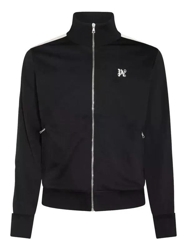 Palm Angels Logo-embroidered Jacket - Black