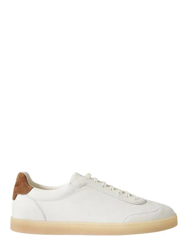 Brunello Cucinelli Deerskin Leather Sneakers - White