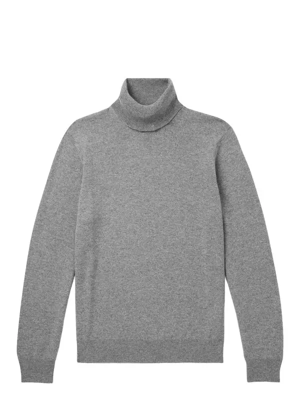 Brunello Cucinelli Cashmere Rollneck Sweater - Gray