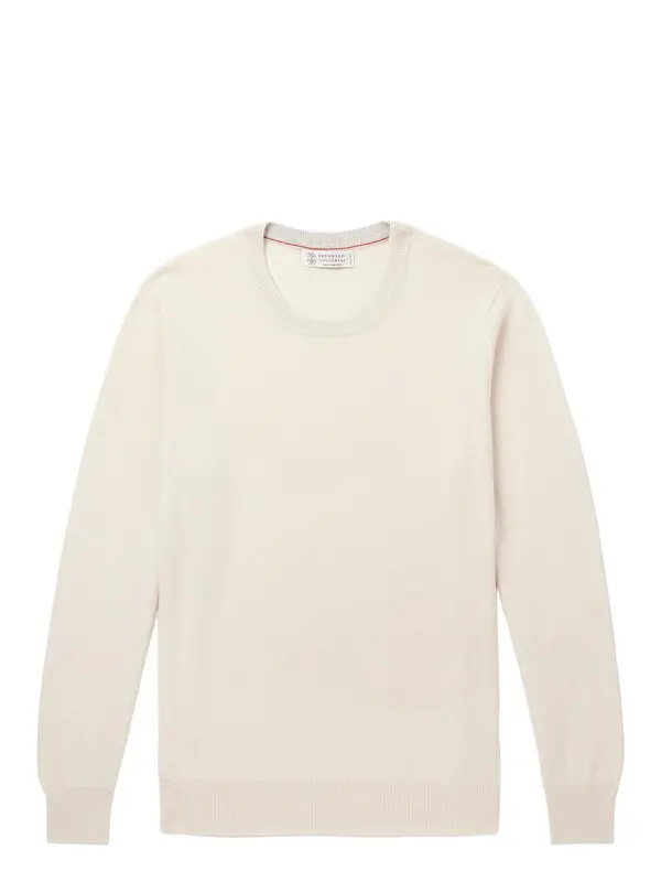Brunello Cucinelli Cashmere Sweater - Neutrals