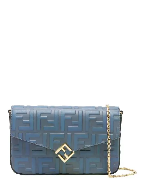 Fendi Ff Diamonds Clutch Bag - Blue