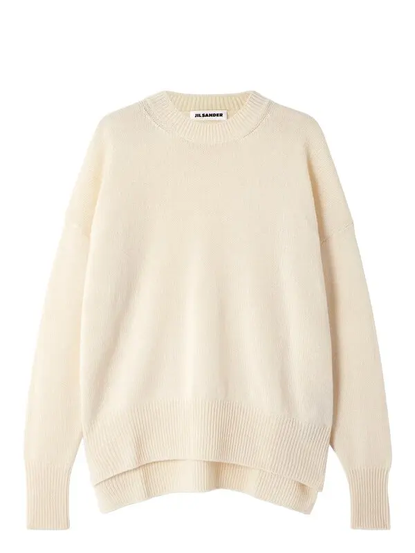JIL SANDER Wool Sweater - Neutrals
