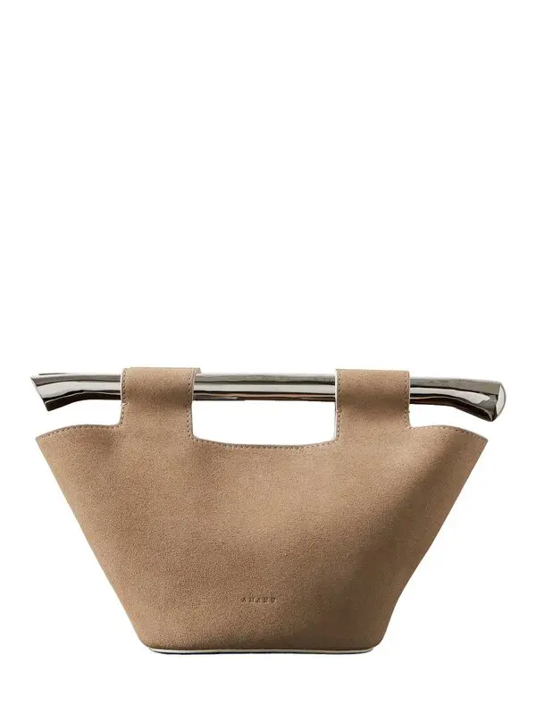 AMANU Madagascar Mini Embellished Tote - Neutrals