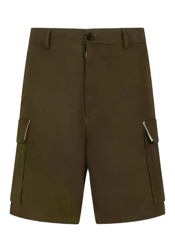 Marni Gabardine Cargo Shorts - 00v58 Deepsage