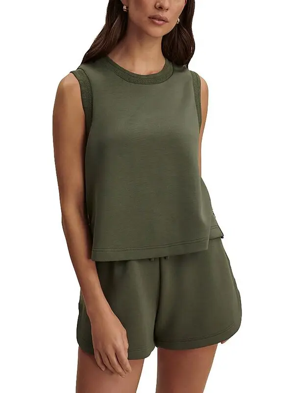 Varley Shea Cropped Tank Top - Thyme