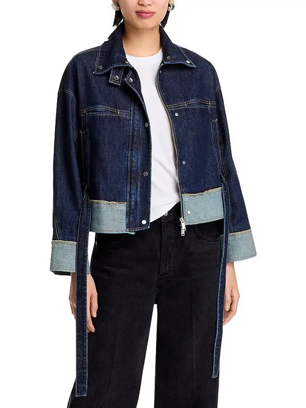 3.1 Phillip Lim Boxy Denim Jacket - Dark Indigo
