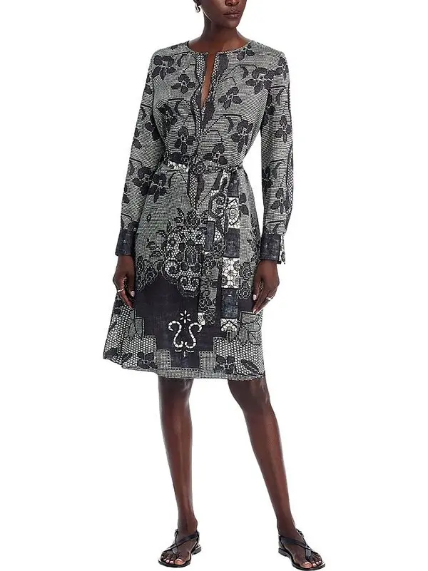 Kobi Halperin Michelle Printed Dress - Black Multi