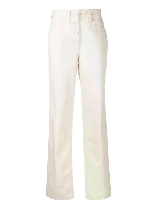 Sunnei Button-fly Flared Jeans - Neutrals