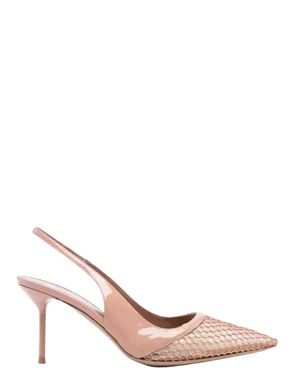 Paris Texas 85mm Leather Slingback Pumps - Pink