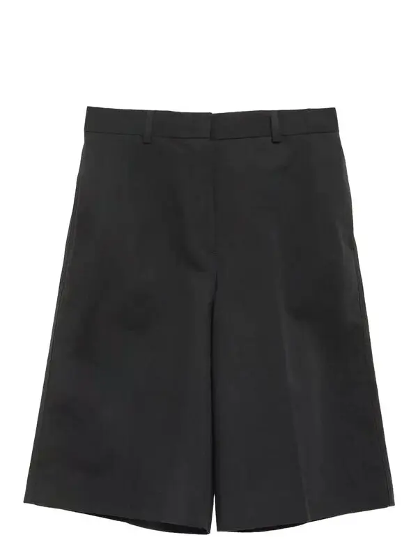 TOTEME Tailored Wide-leg Shorts - Black