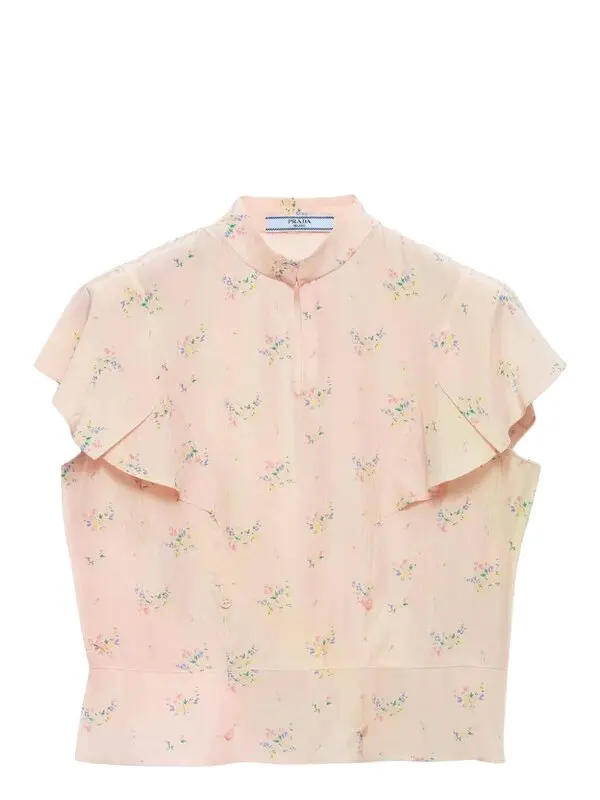 Prada Floral Print Shirt - Pink