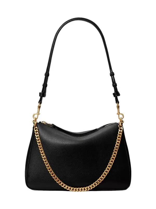 Tory Burch Chain-embellished Shoulder Bag - Black