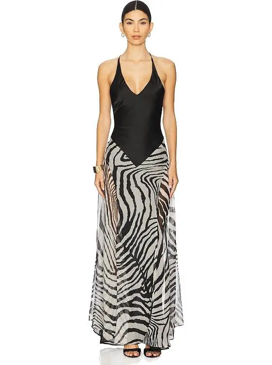 Delfi Antonella Dress - Zebra