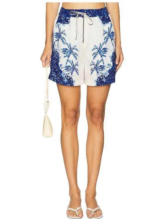 Agua Bendita Watts Short - Blue & White