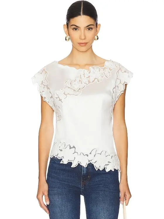 LOVERS AND FRIENDS Begonia Top - White