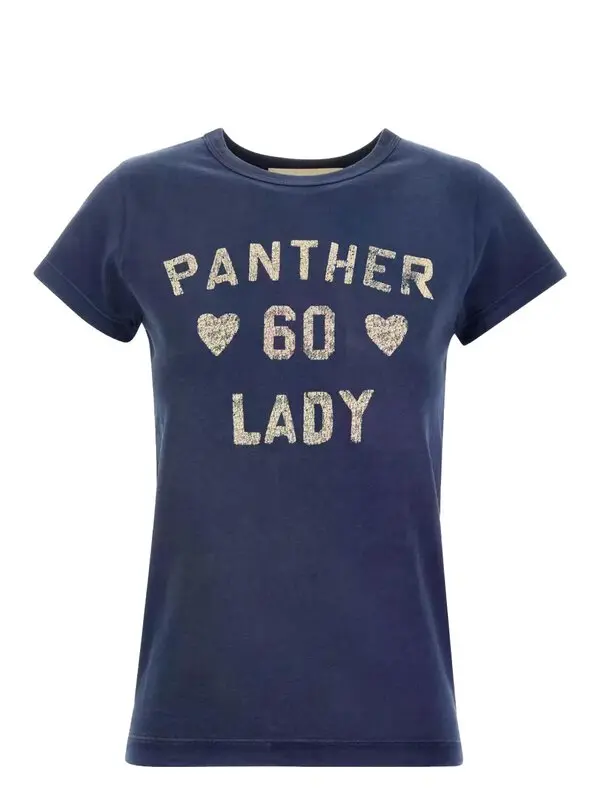 Valentino Garavani Printed Cotton T-shirt - Blue