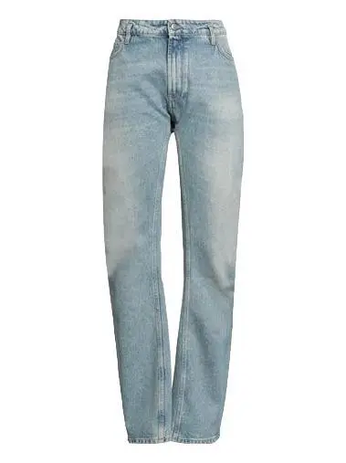 THE BIG WHITE BLUE Faded Denim Mom Jeans - Blue
