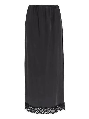 ALYSI Maxi Flared Skirt - Black