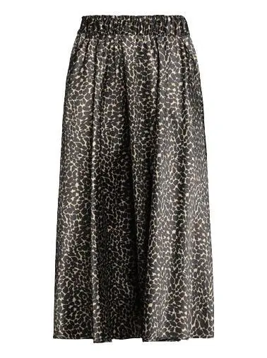 SHIRTAPORTER Flared Midi Skirt - Camel