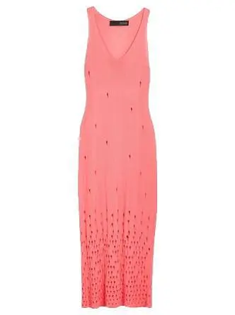MESSAGERIE Maxi Flared Dress - Red