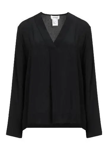 OTTOD'AME Acetate Silk Top - Black