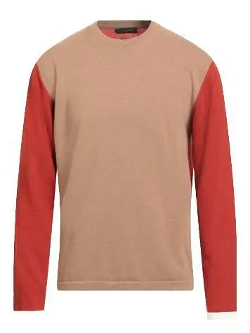 DANIELE FIESOLI Wool & Cashmere Two-tone Sweater - Beige