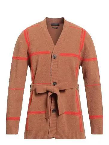 DANIELE FIESOLI Cardigan In Merino Wool, Polyamide, And Cashmere - Camel
