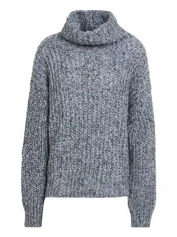 MANILA GRACE Turtleneck Knit Top - Grey
