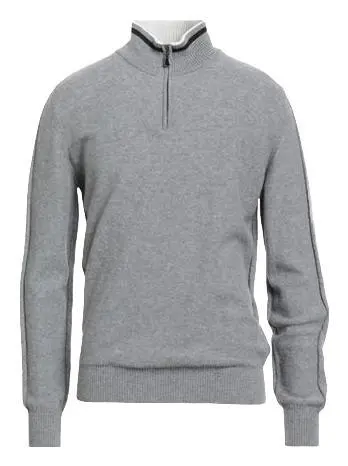 Alpha Studio Wool Half-zip Sweater - Grey